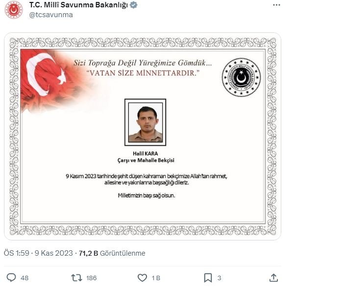 Bekçi Halil Kara Yenimahalle’de şehit oldu